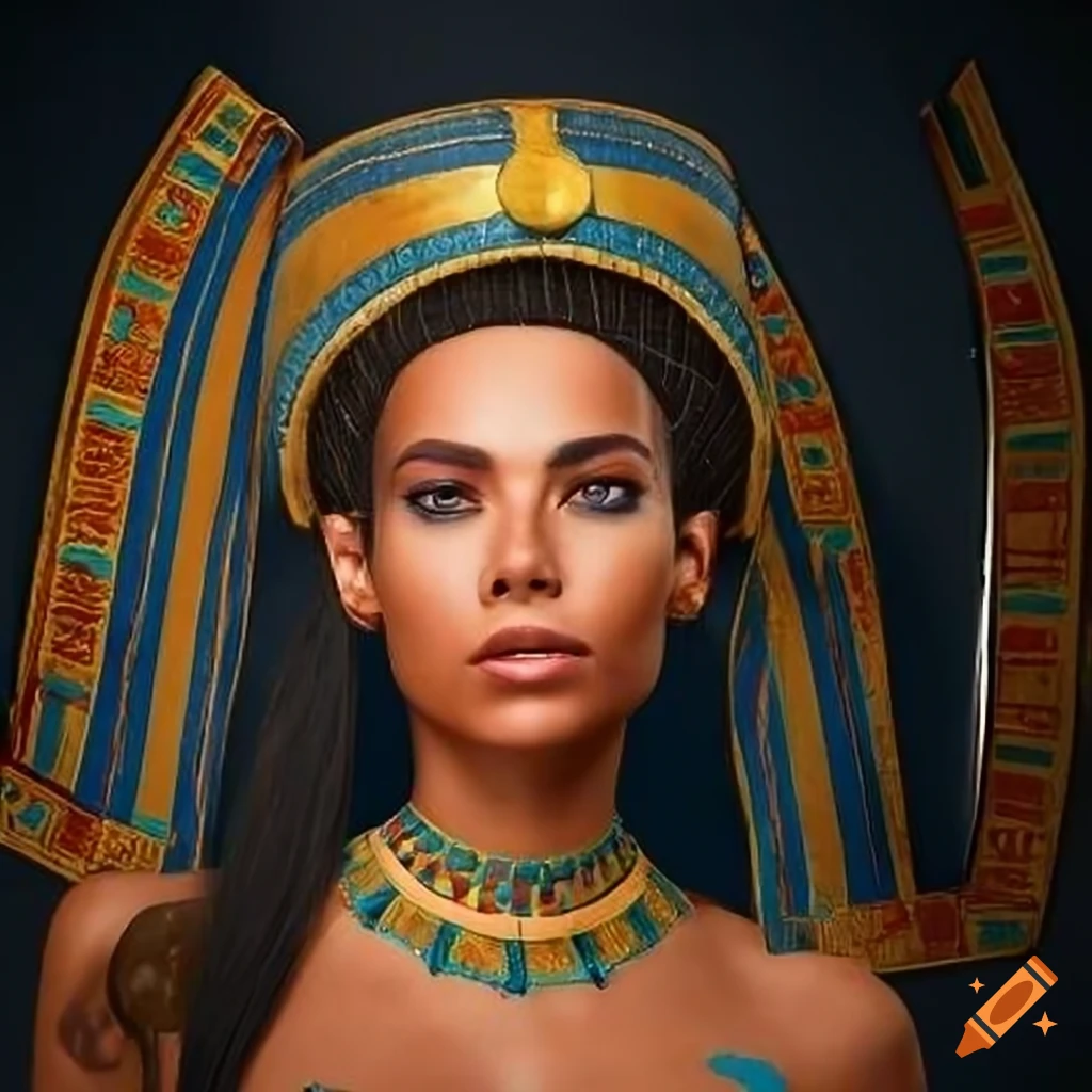Egyptian: amunet ‘primordial goddess’, modern realistic style