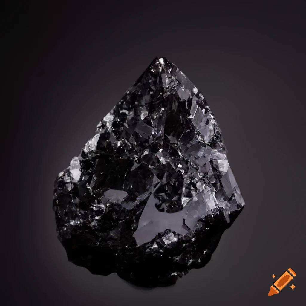 Black crystals on Craiyon