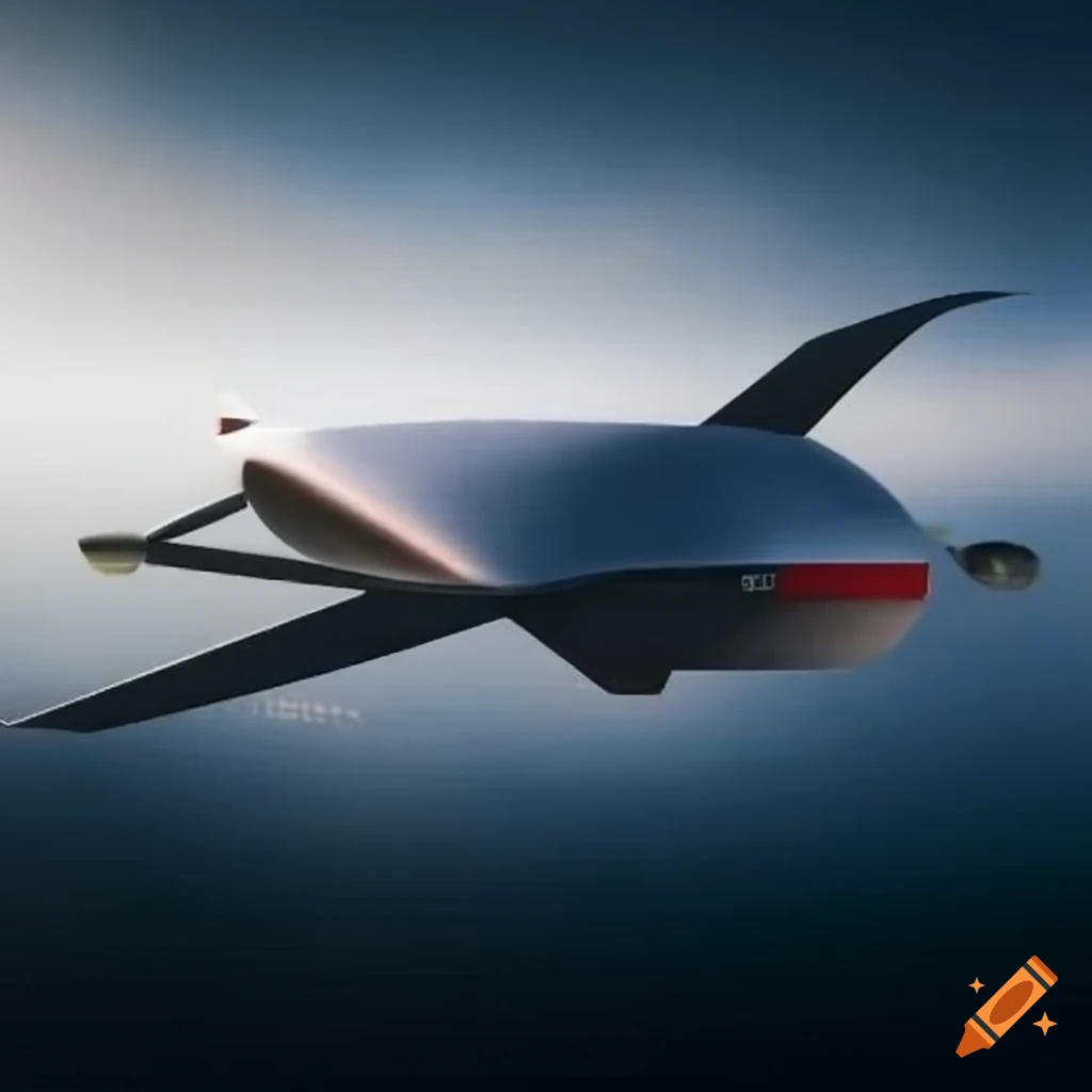 Create an illustration of a fixed air wing uav performing a long ...