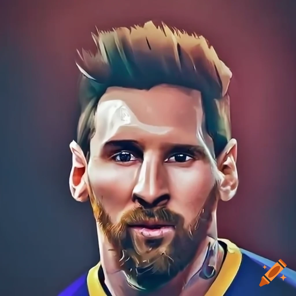 Lionel messi brows by fernando fader on Craiyon