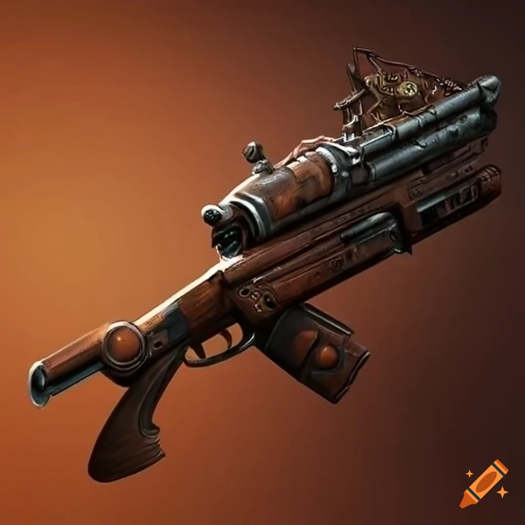 Dieselpunk shotgun on Craiyon