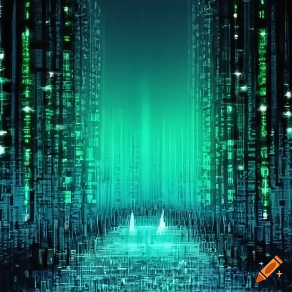 Ombre à forme humaine devant des lignes de codes informatiques vertes ...