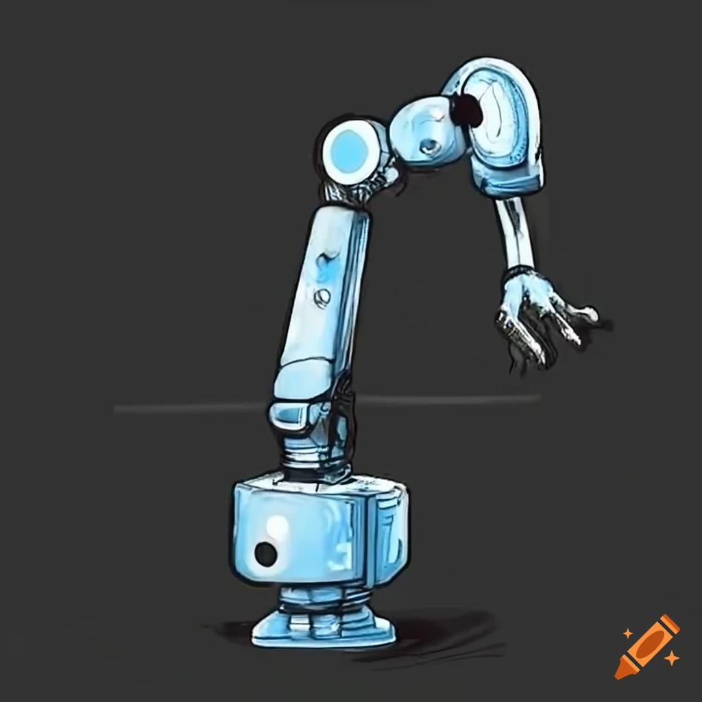 Robotic arm on Craiyon