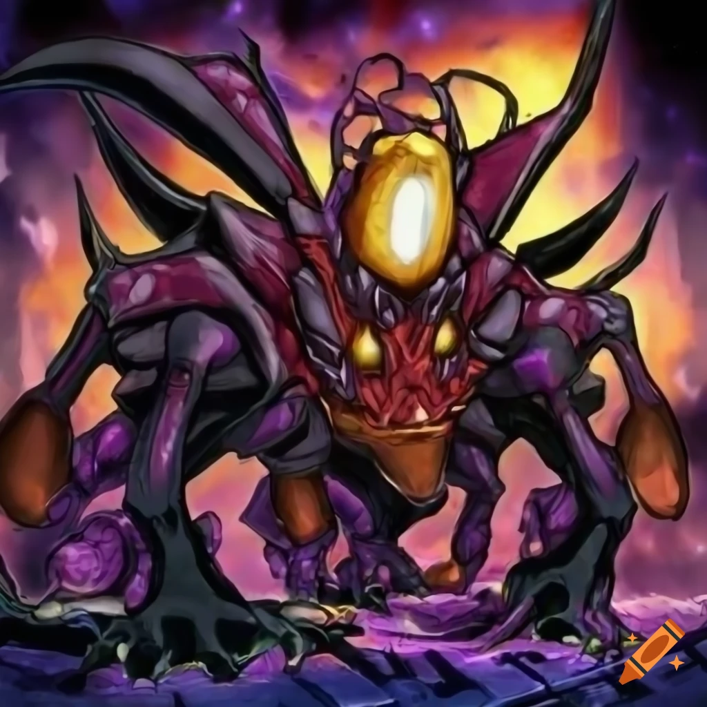 Yugioh card art, insect monster