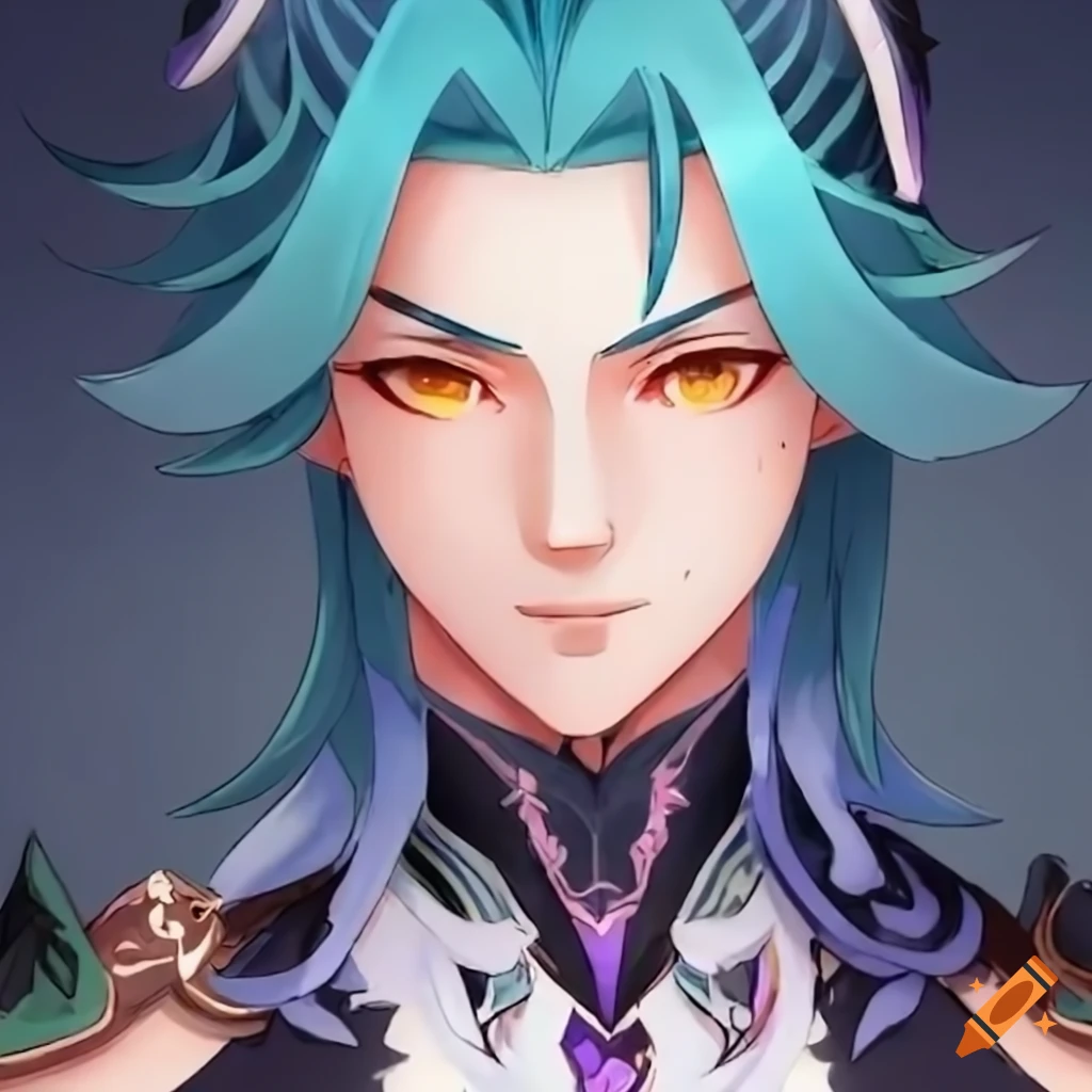 Adept Xiao is a blue-haired, pale-skinned character from the game ...