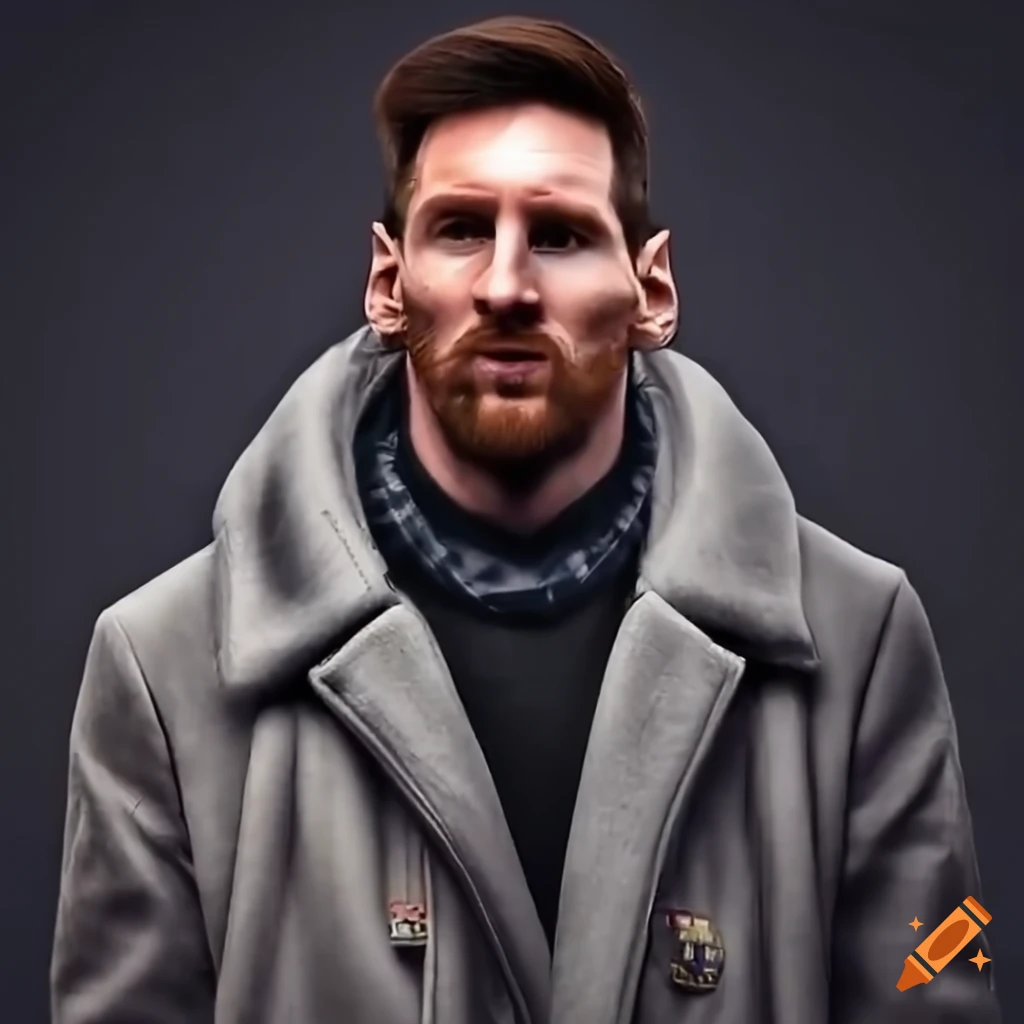 Lionel messi dressed in trap music clothes, hyper realistic, uhd, 4k ...