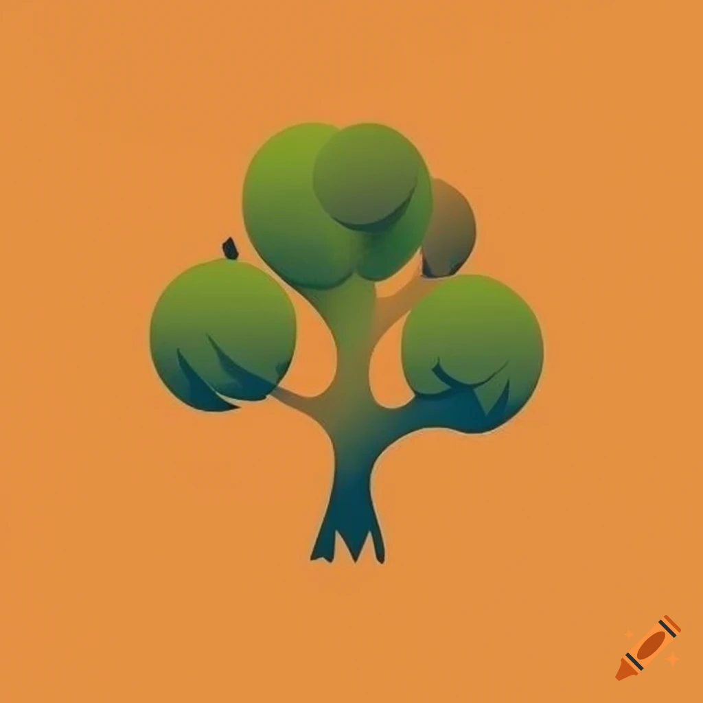 Tree based company logo on Craiyon