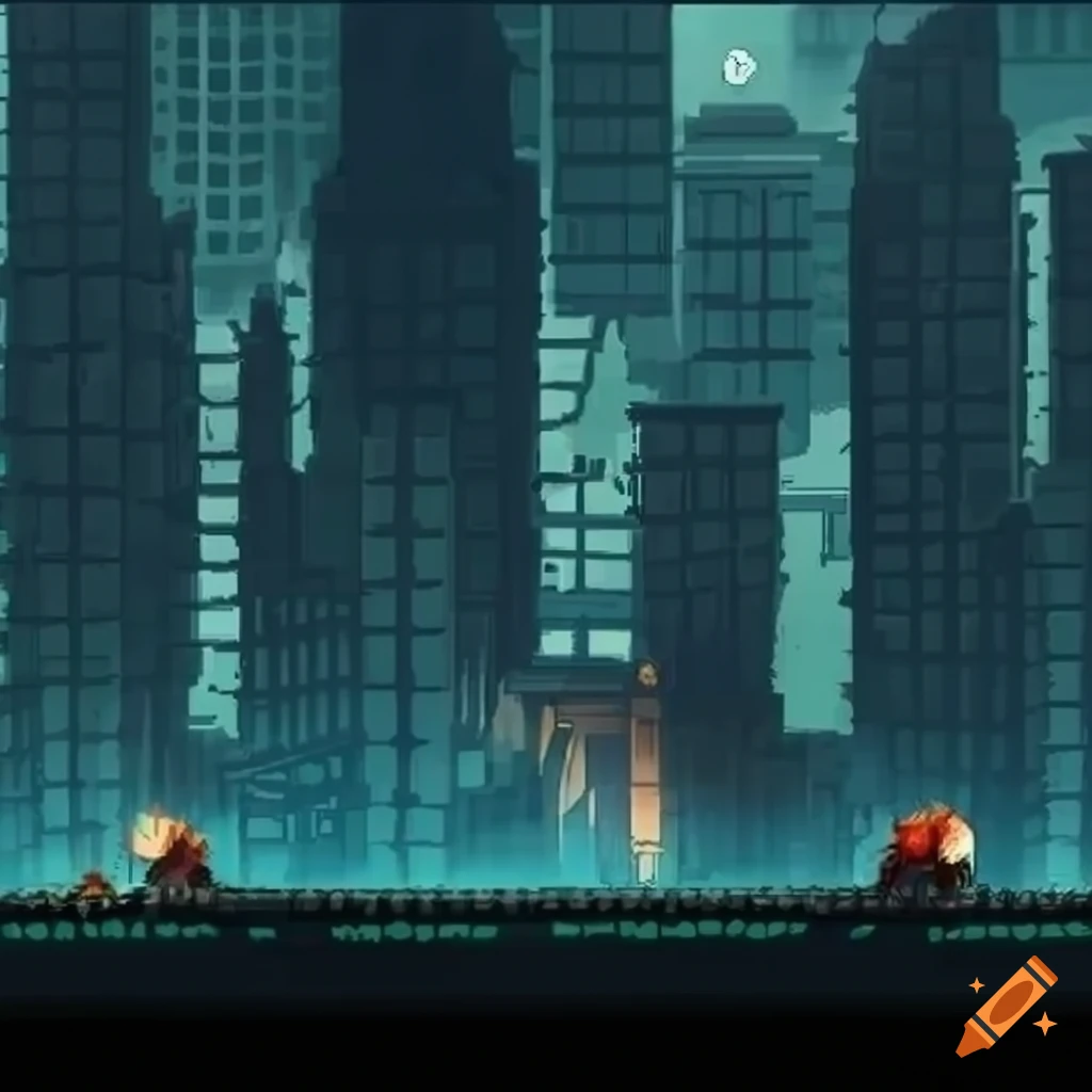 2d City Game Background
