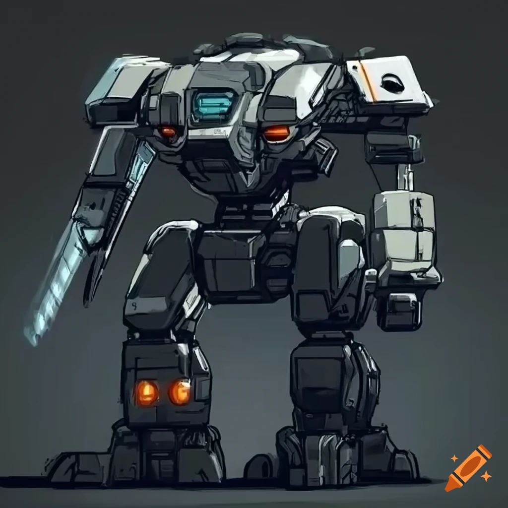 Realistic, mech, military, high tech on Craiyon