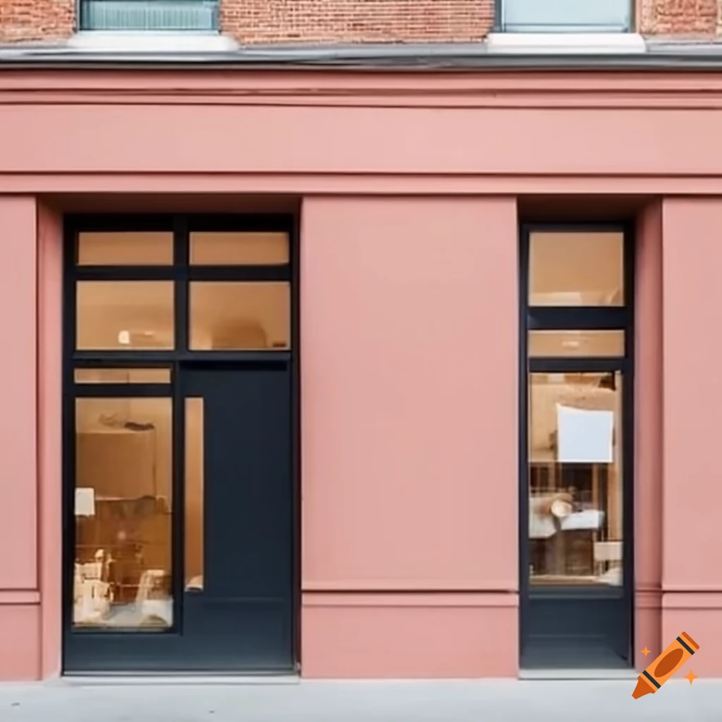 Minimalistic bakery facade