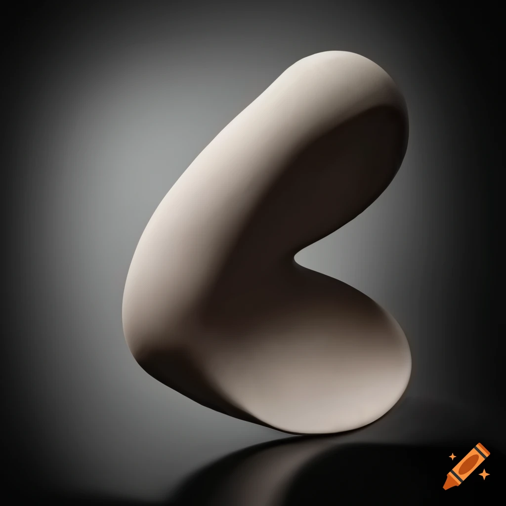 Body morphing to white clay in an abstract style on Craiyon