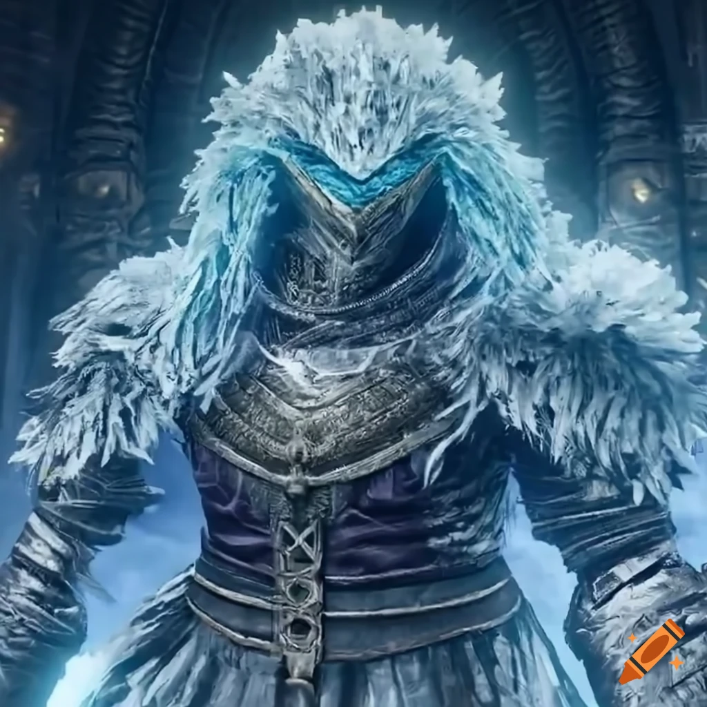 Elden ring, new boss, storm lord, frost magic on Craiyon