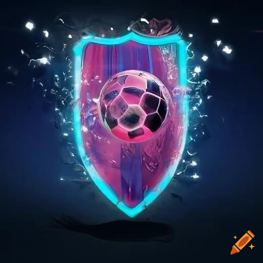 Escudo equipo de futbol femenino ultravioleta on Craiyon