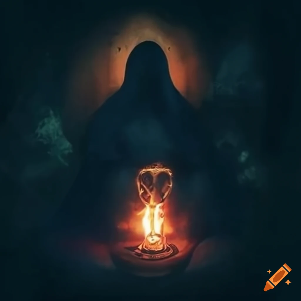 A deck of tarot cards inspired by Sleep Token’s songs on Craiyon