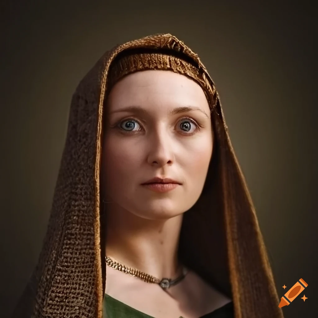 Medieval, Lady, Eyes Even, Eyes Same Colour, Eyes Same Size, Pupils ...