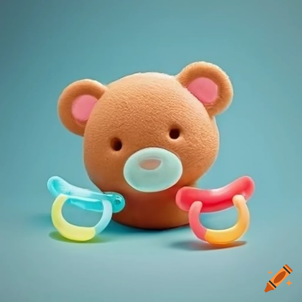 Diaper pacifier bear