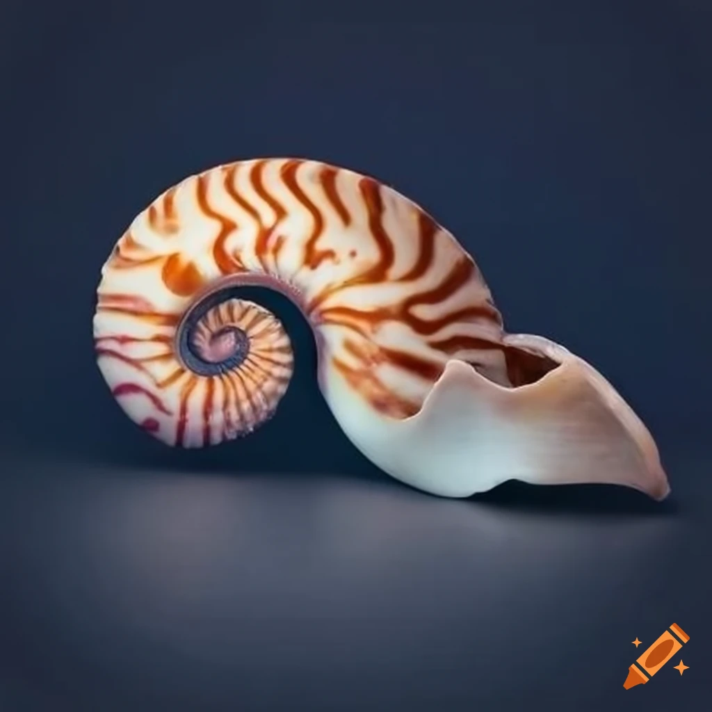 Chambered nautilus shells