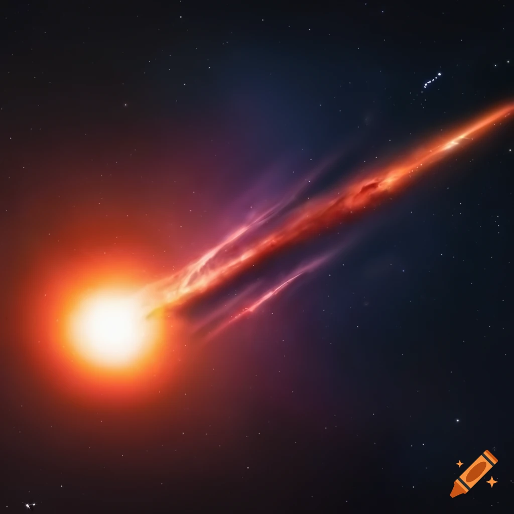 Deep space high resolution 4k photo-realistic meteor on Craiyon