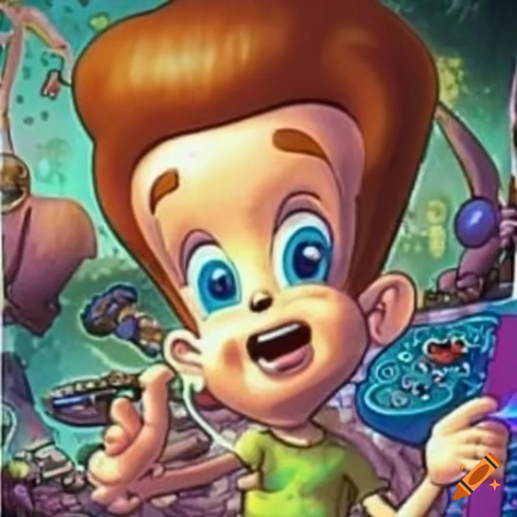 Jimmy neutron game for the original gameboy on Craiyon