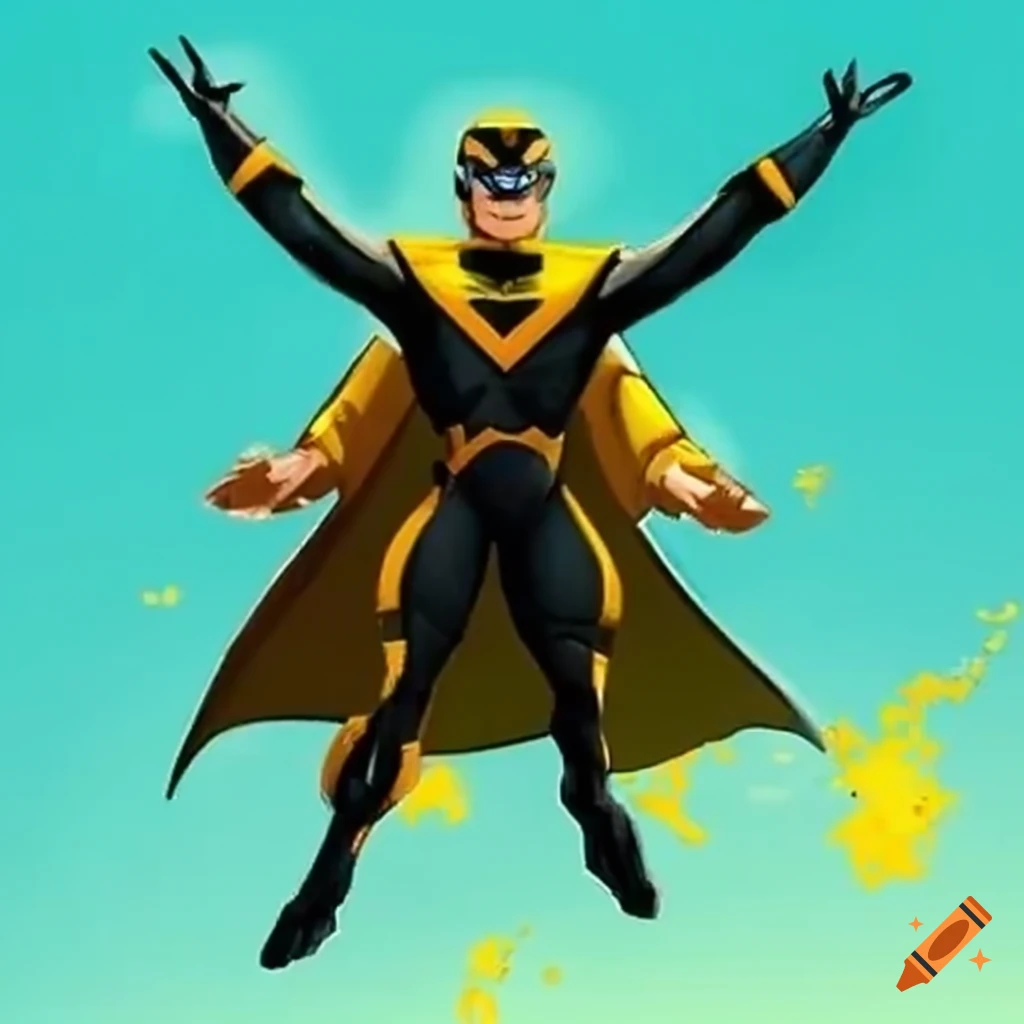 Doctor bees, a bee-themed superhero on Craiyon