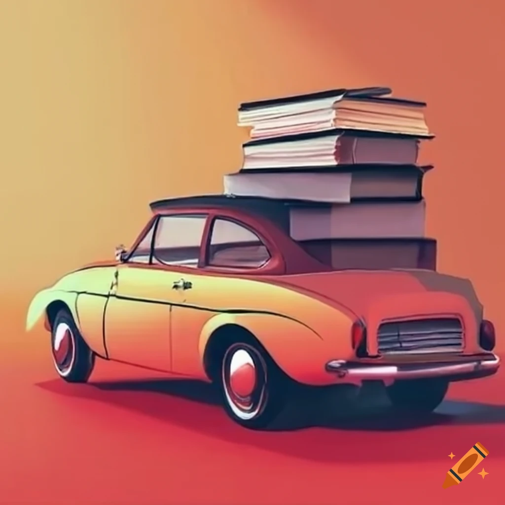 A car full of books