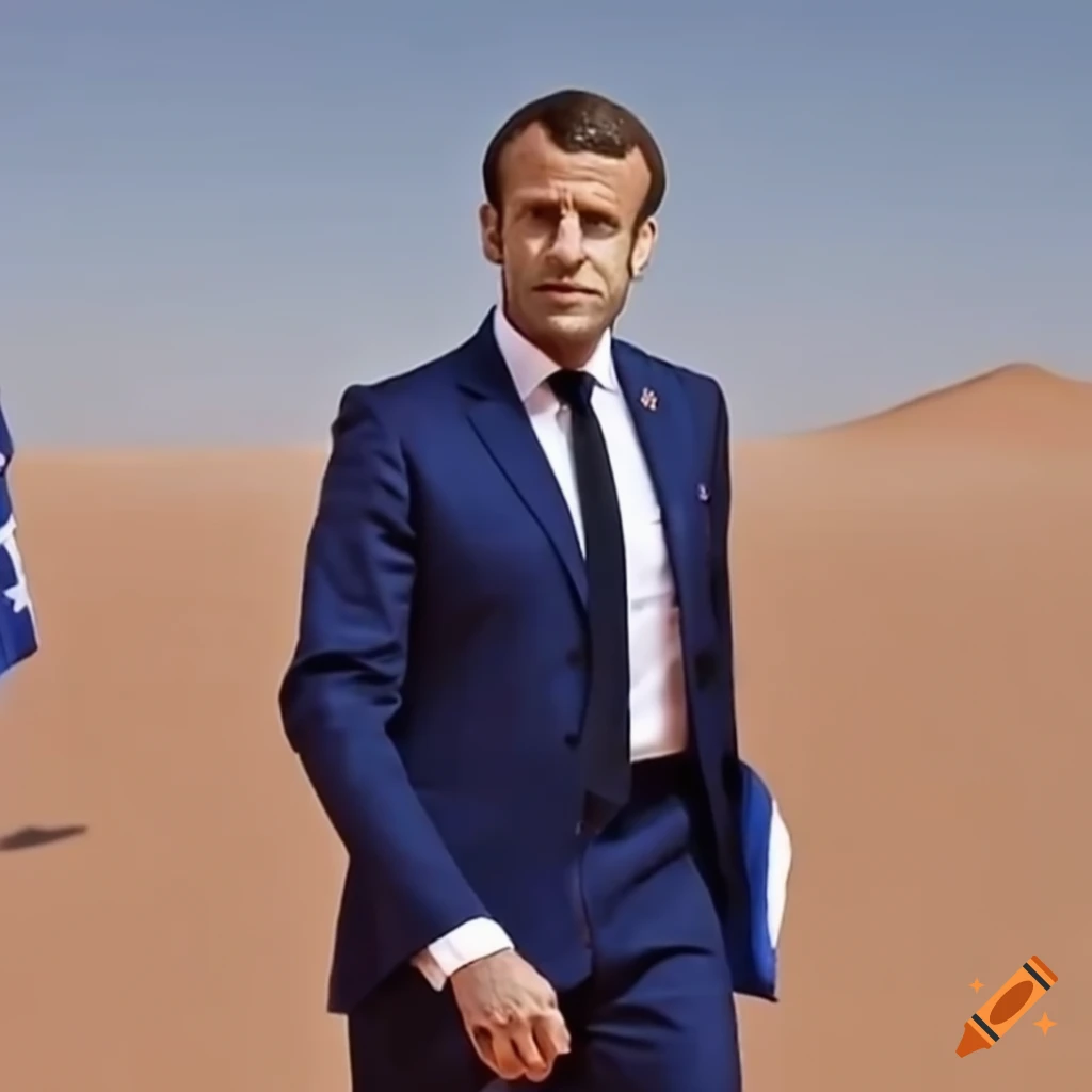 Emmanuel macron perdu dans le désert algérien