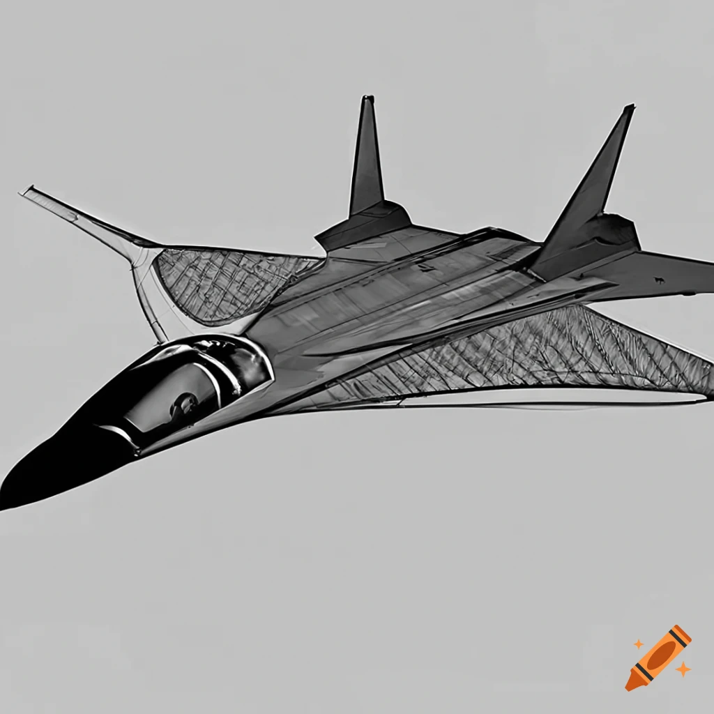The "Falcon-3000" fighter jet is an elegant and aggressive machine of ...