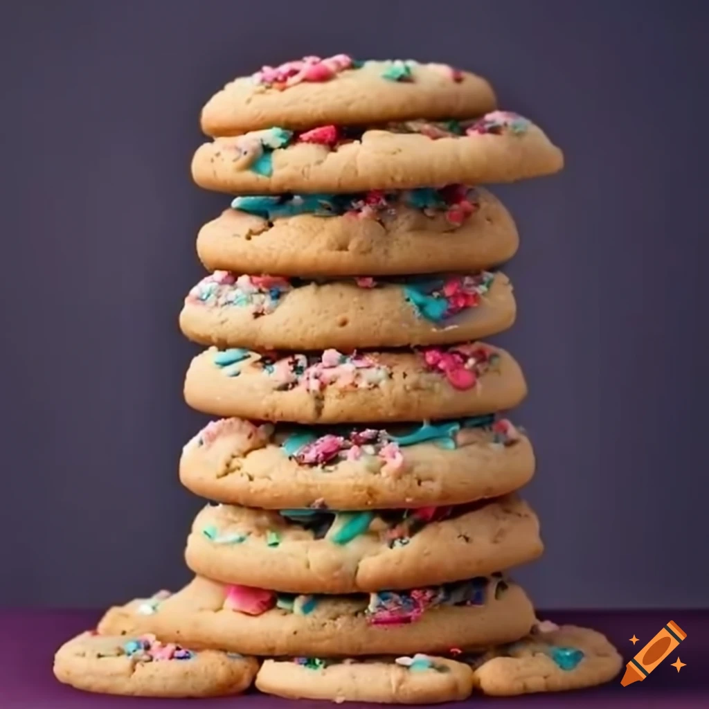 Sugar cookies stack on Craiyon