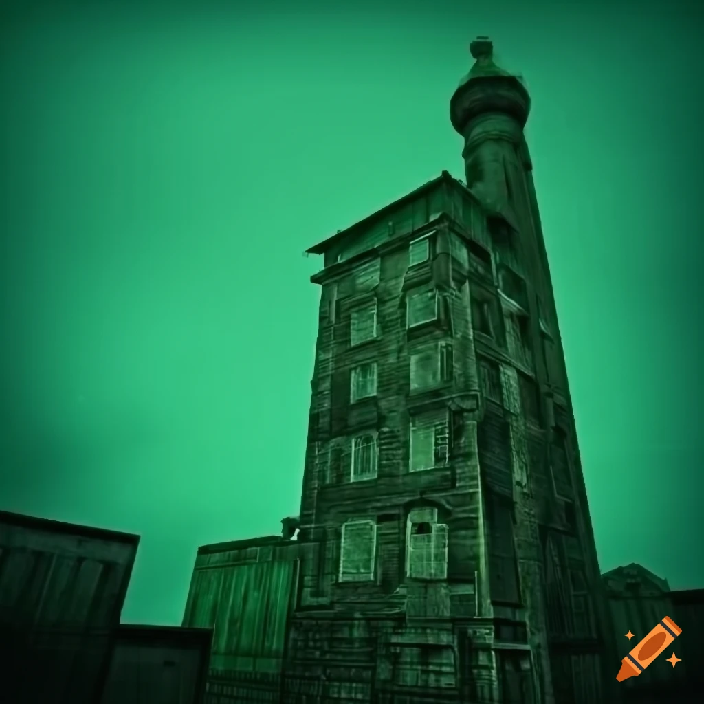 Half-life 2 game citadel, long, high, stylised as a factory, near the ...