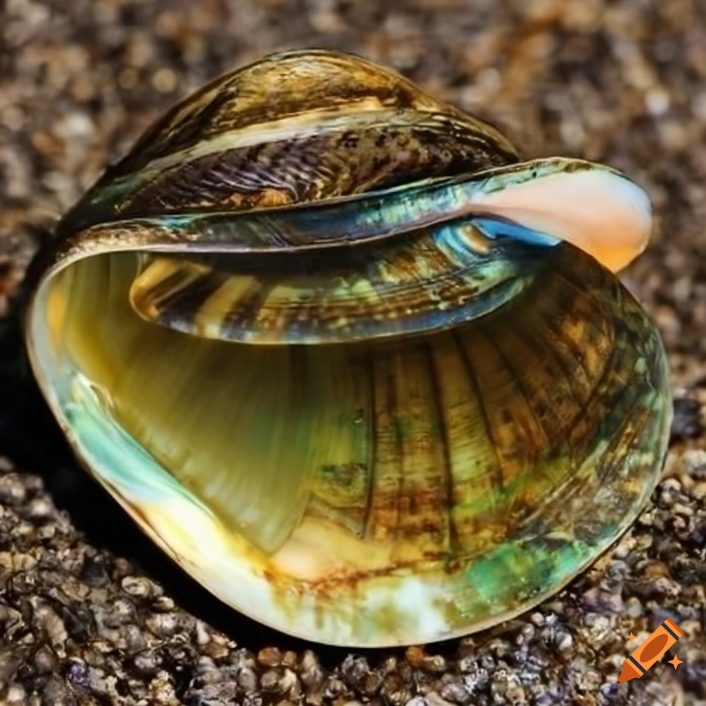 Green-lipped mussel shells