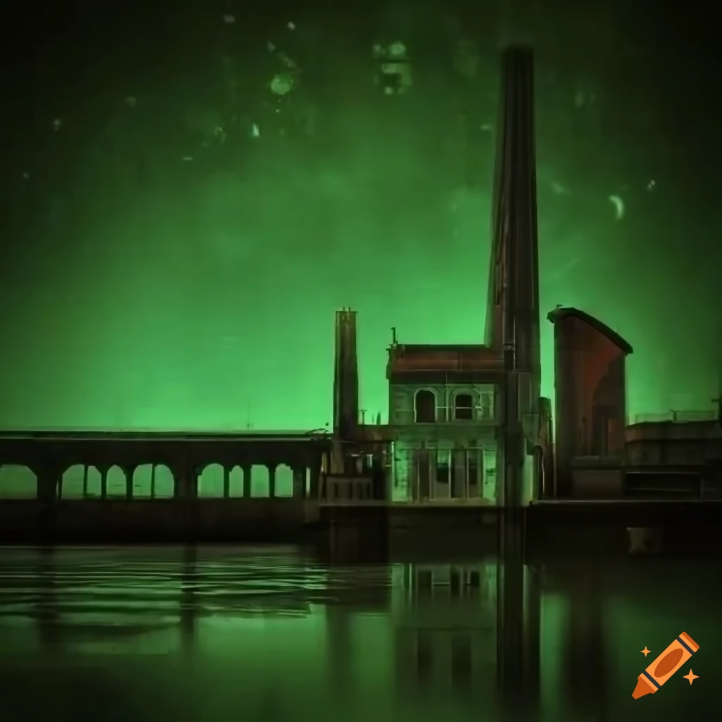 Half-life 2 game citadel, long, high, stylised as a factory, near the ...