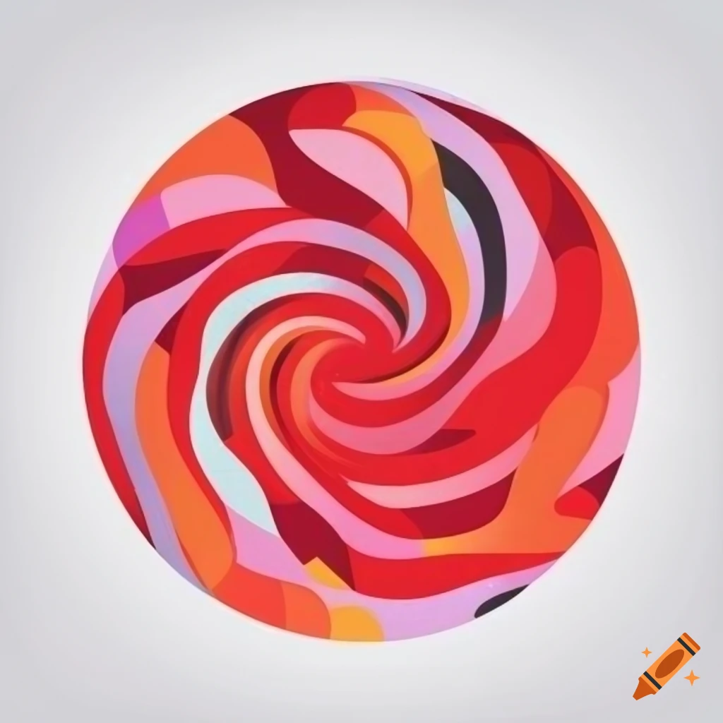 Swirl of emotions in abstract style for app icon on Craiyon