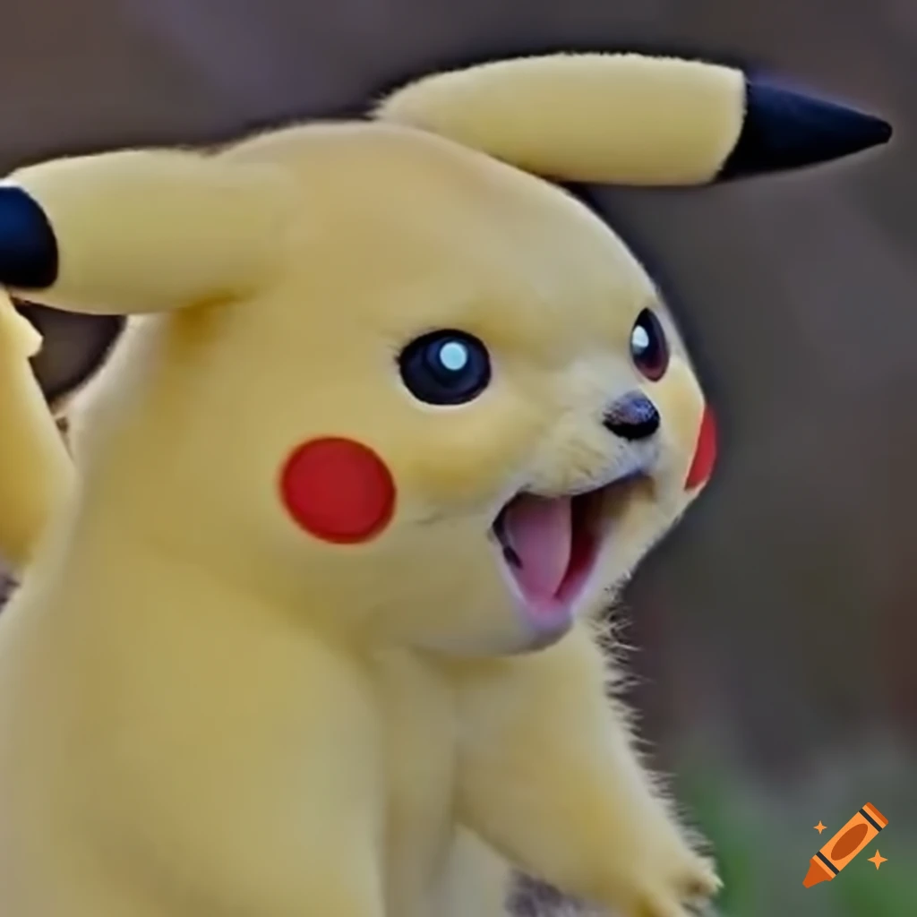 Pikachu with a smug on Craiyon