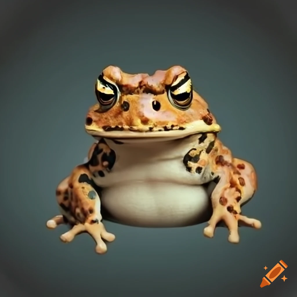 Angry toad on Craiyon