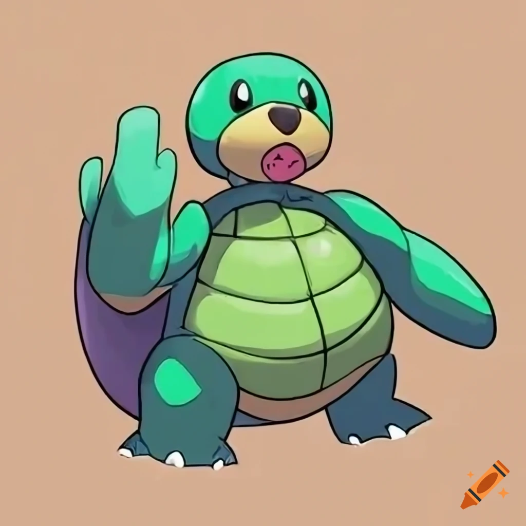 Turtle teddy bear pokemon 2d no background