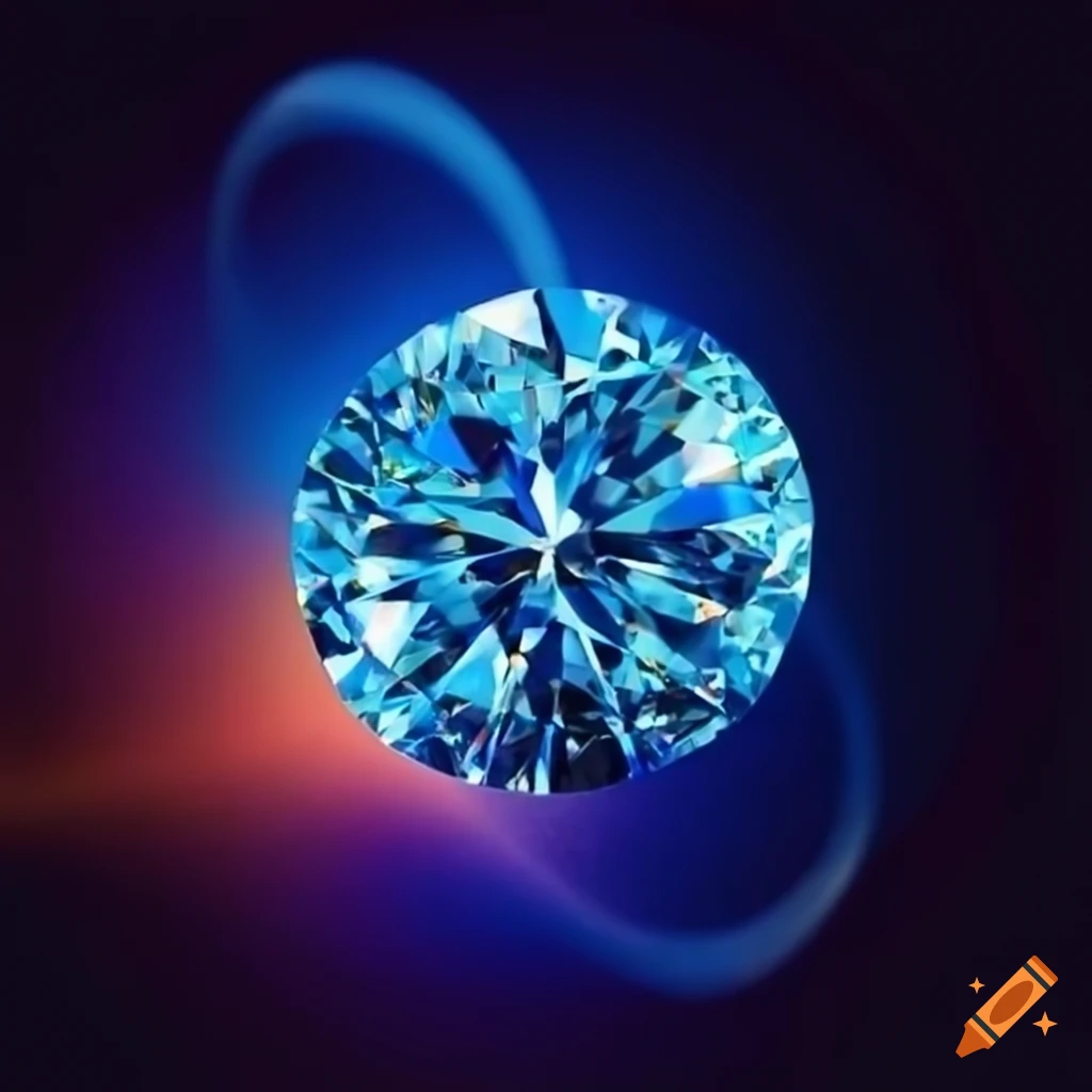 Diamonds forming under pressure and heat