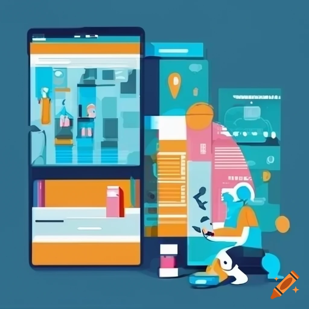 Adtech insights article banner with a digital marketing illustration on ...