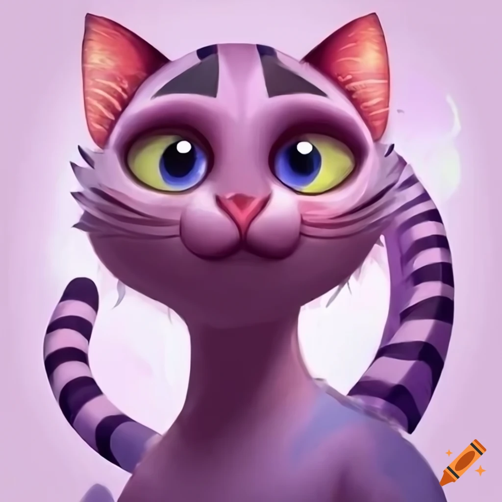 Pixar cat dragon character design