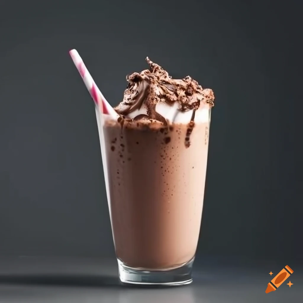 Chocolate shake in glass