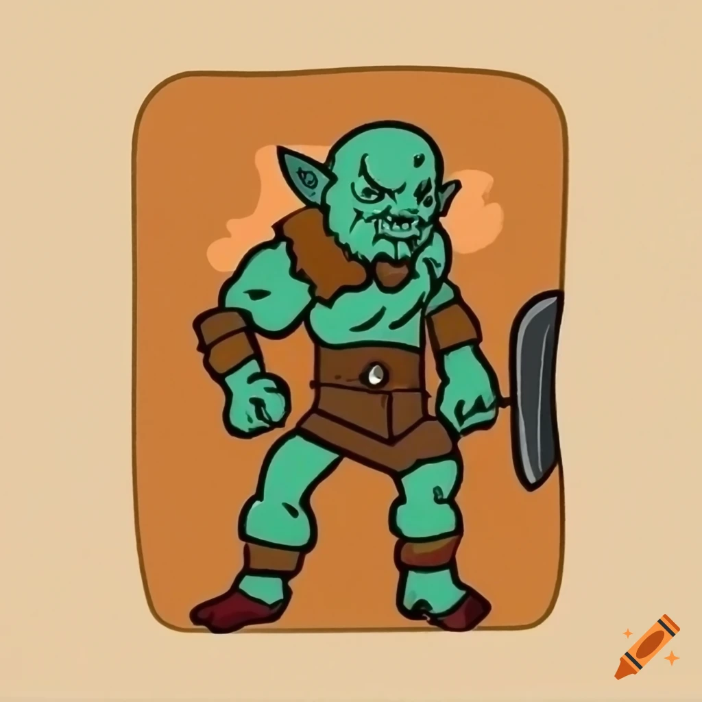 An orc meeples icon with a sword