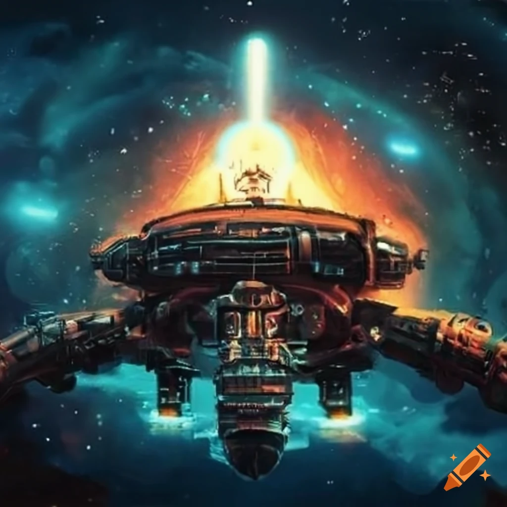 Seventies science fiction engine on Craiyon