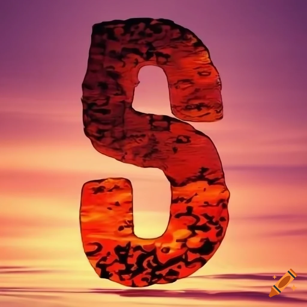 Letter s color sunset on Craiyon