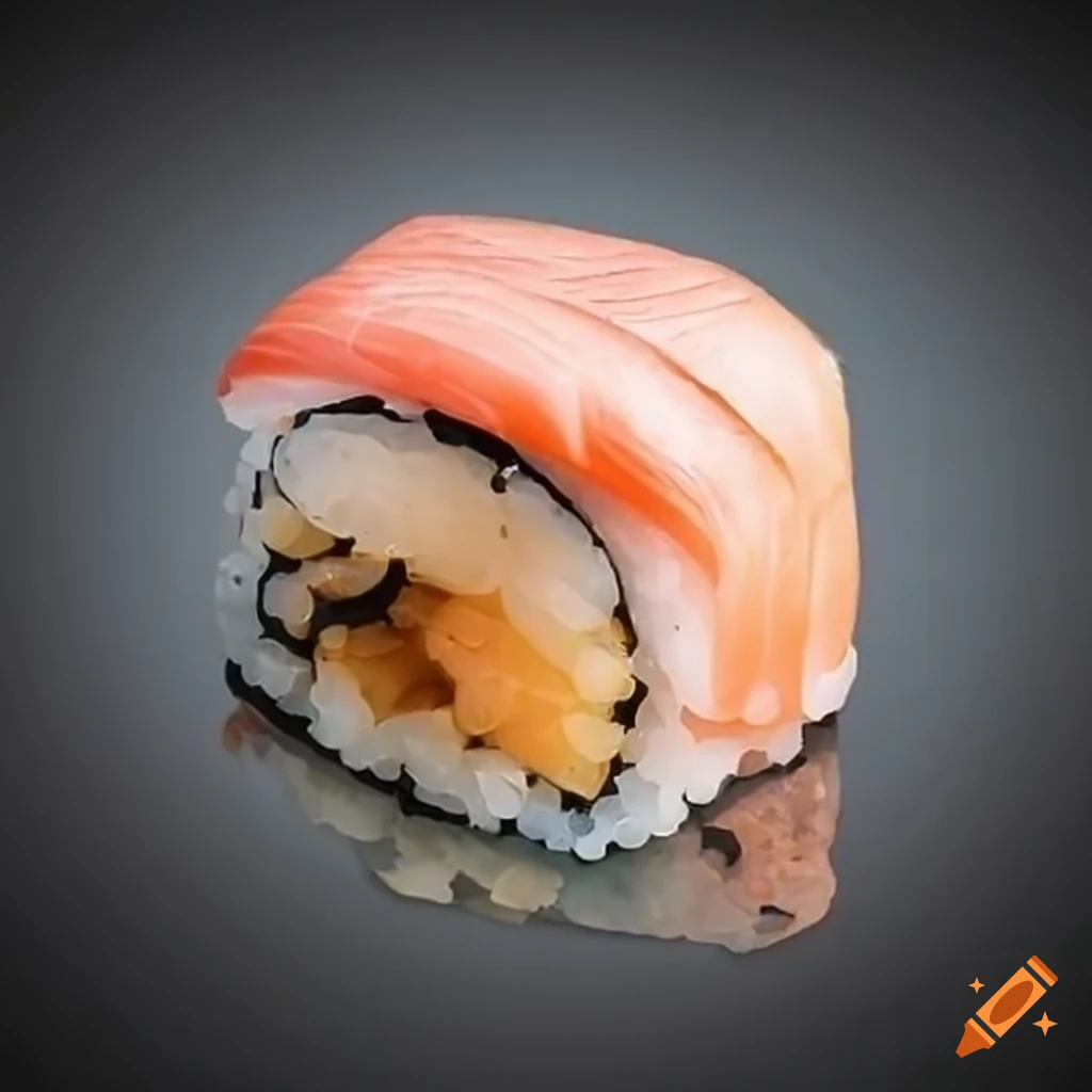 A qr code designed in sushi form for a restaurant