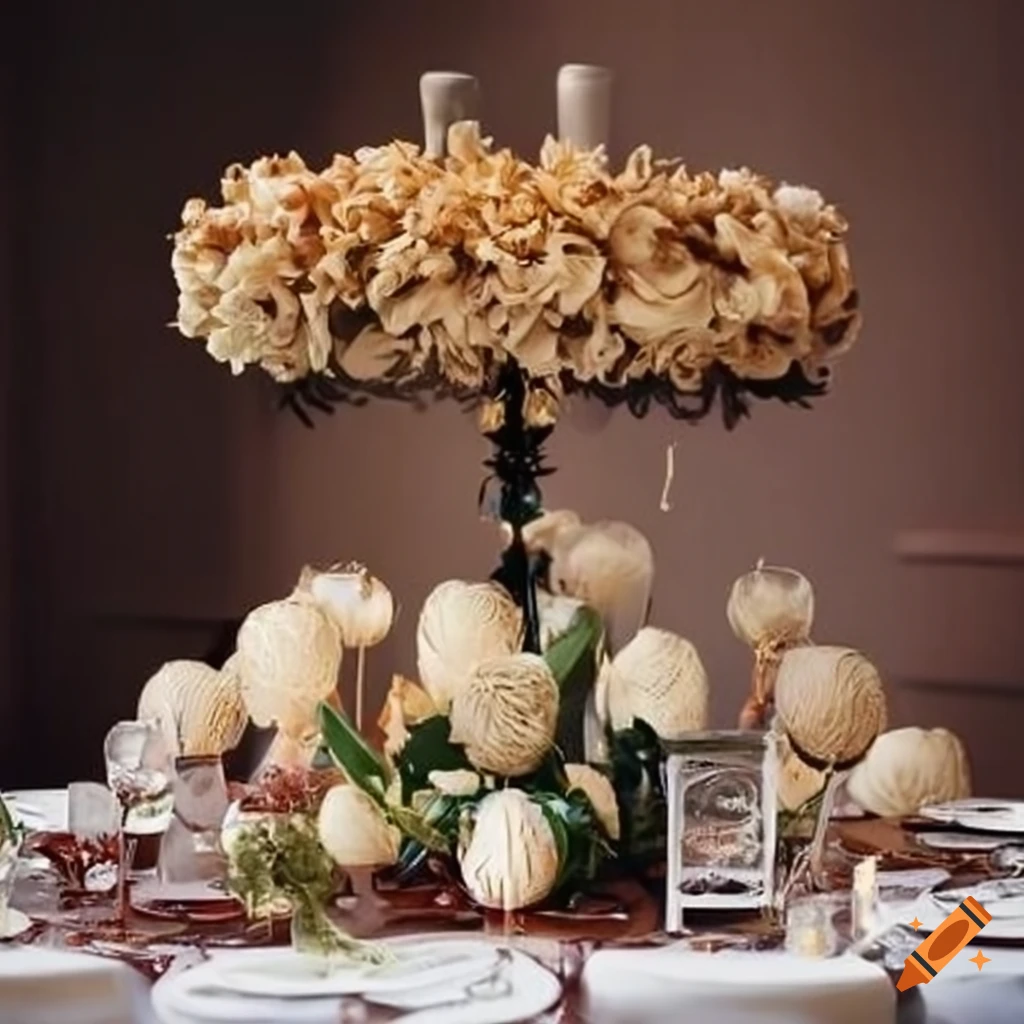 Romanian wedding table centerpieces