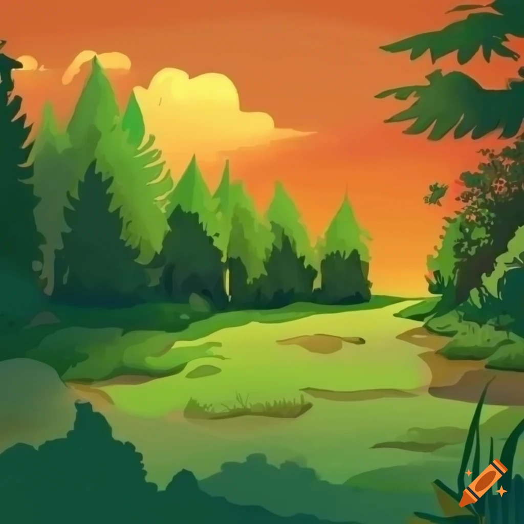 Cartoon Forest