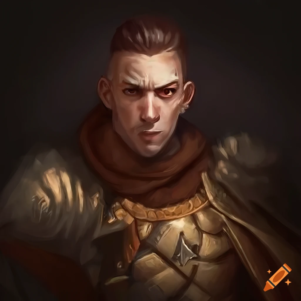 Portrait of dnd fantasy soldier, guard, henchmen, noble, 4k, detailed ...