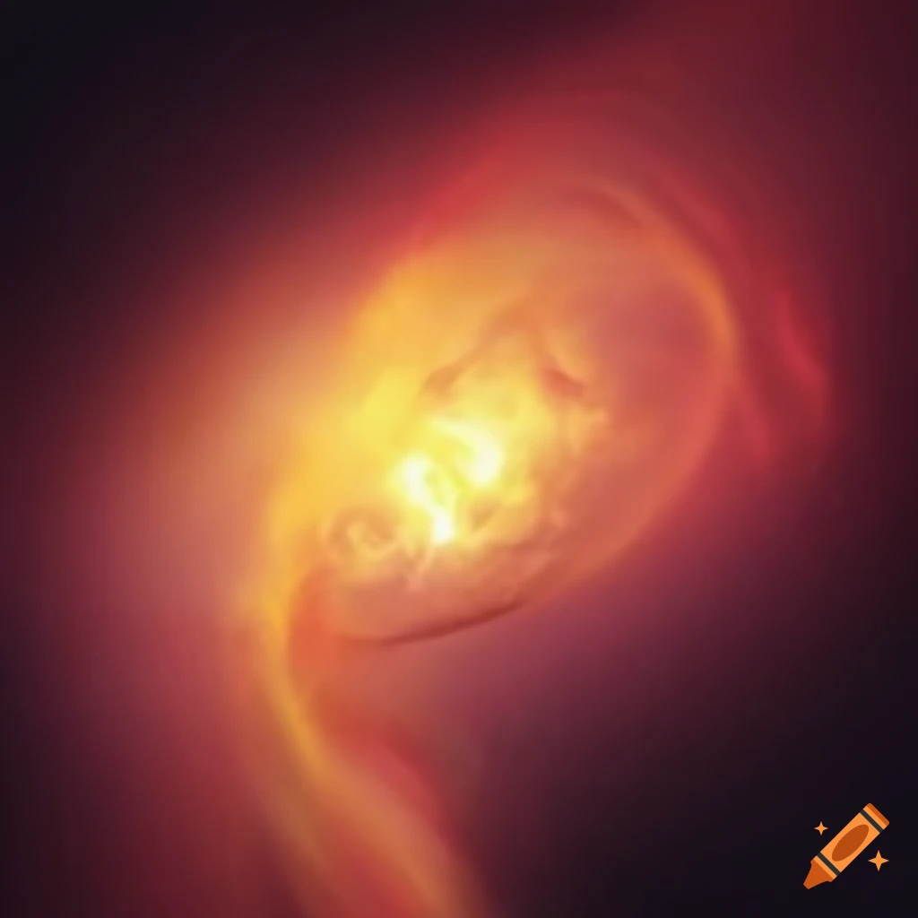 Photon-photon interaction, cloud of light particles on Craiyon