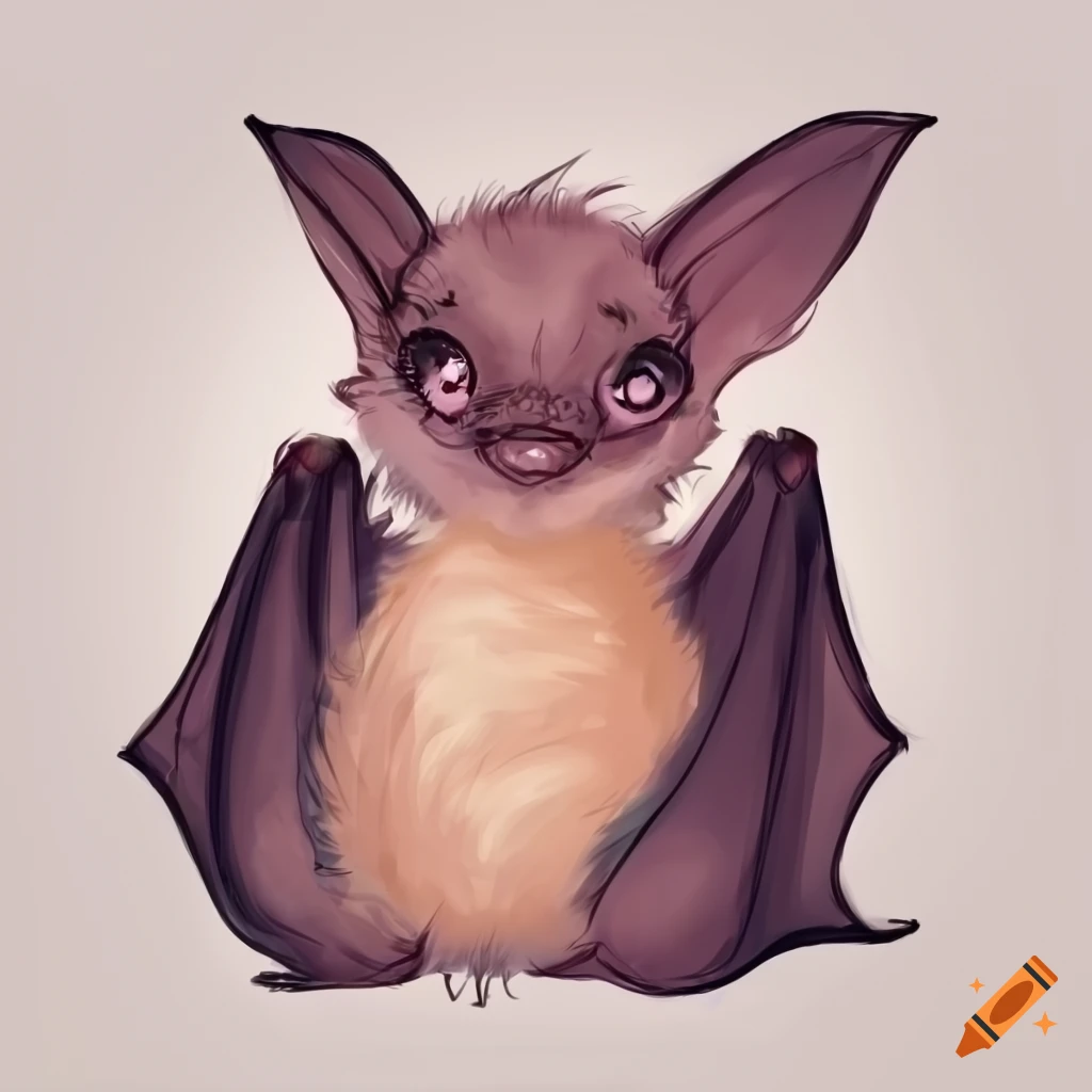 Cute small bat, furry style on Craiyon