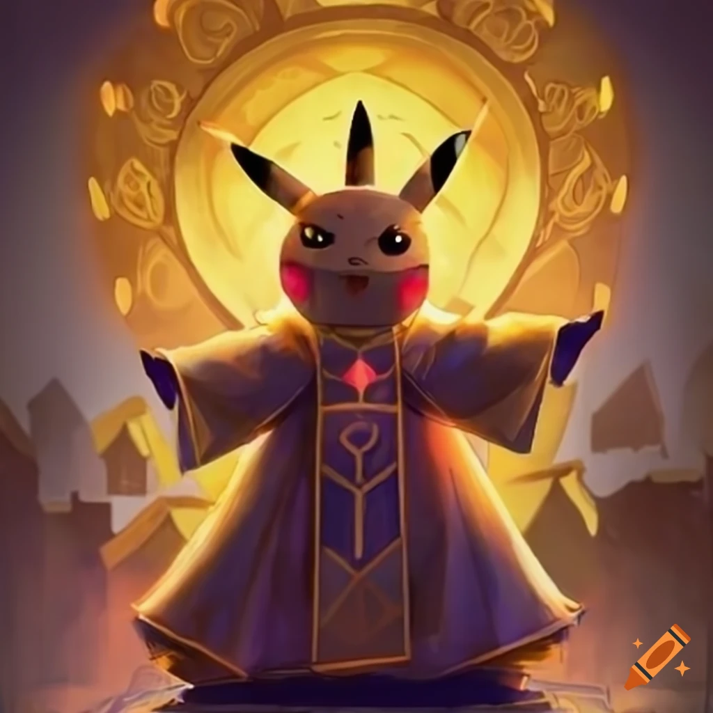 Pikachu priest on Craiyon
