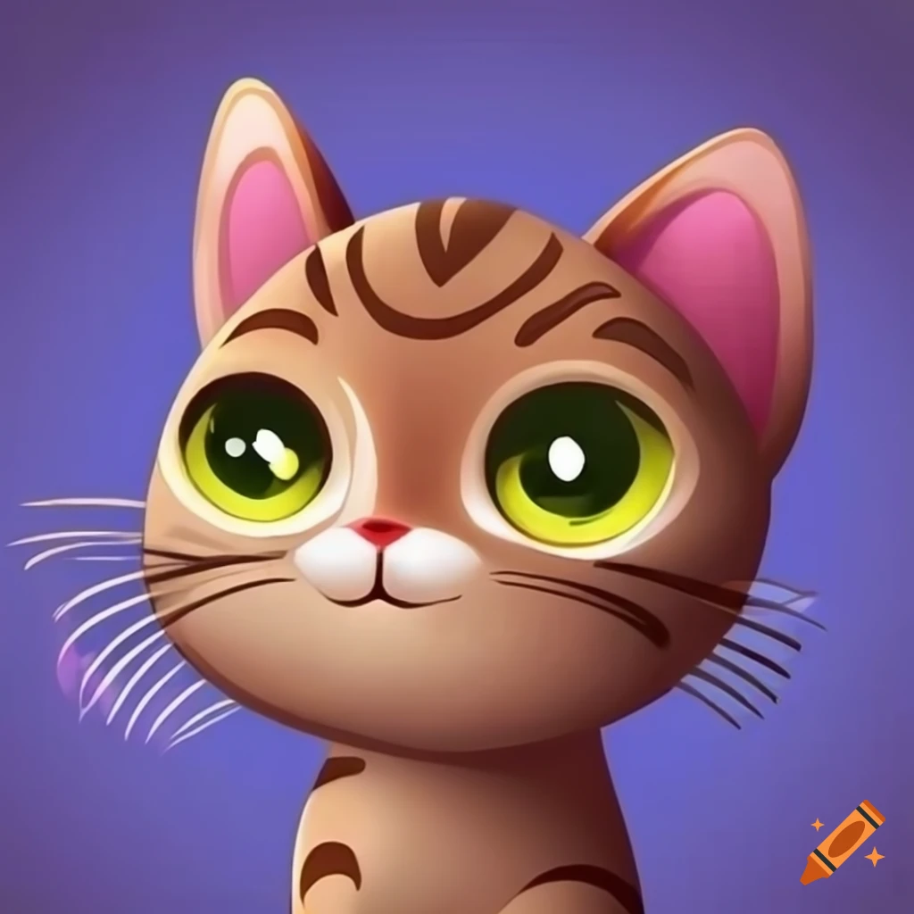 Gato animado cute